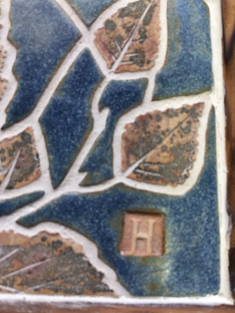 Five Silver Birch Leaves Framed Ceramic Mosaic of Leaves - Etsy