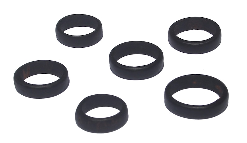 Thin Coconut Rings Black Made of Coco Tucum - Etsy