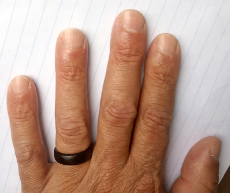 Thin Coconut Rings Black Made of Coco Tucum - Etsy