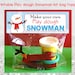Printable Play Dough Snowman Kit Bag Topper Make Your Own Snowman Build ...