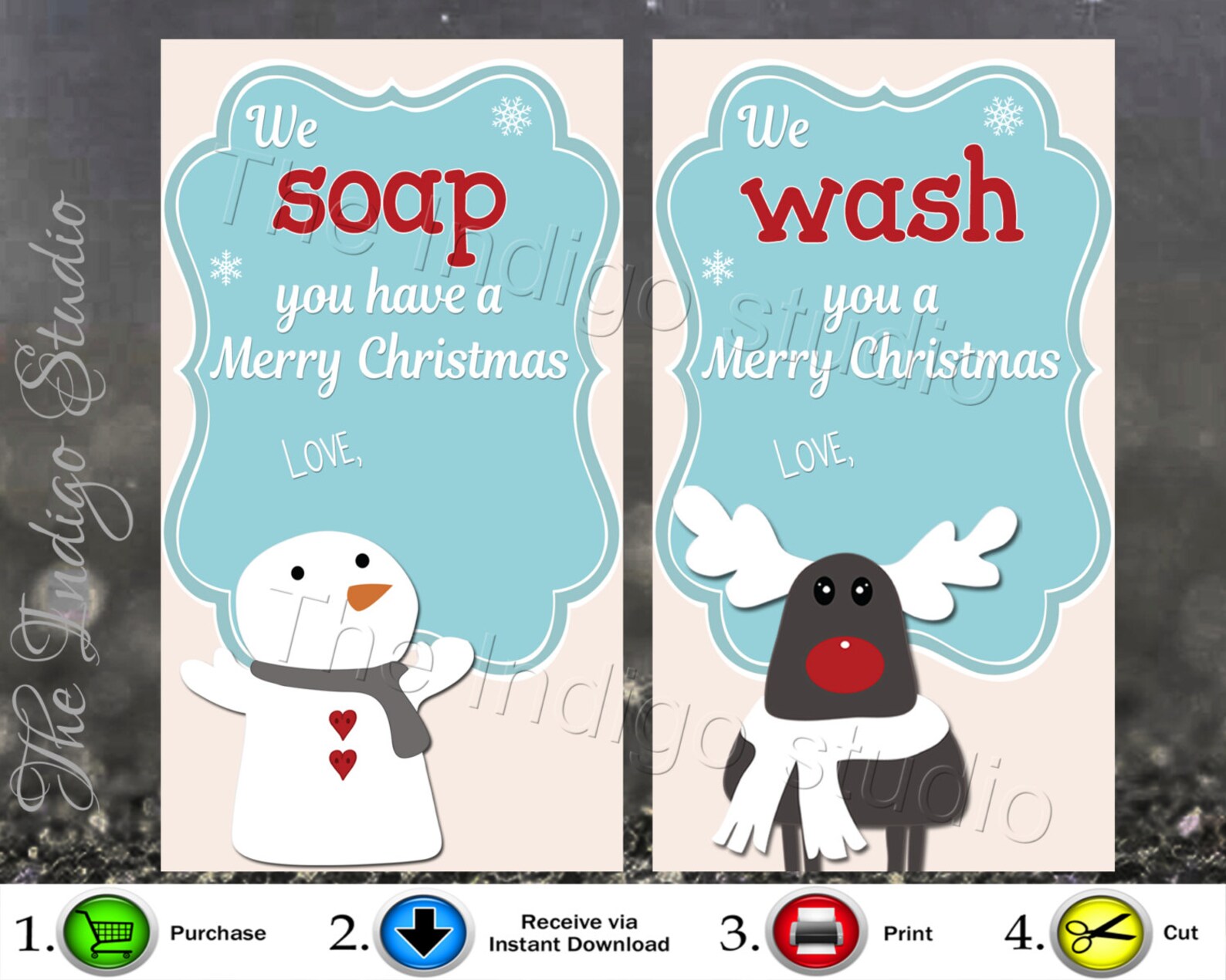 Hand Soap / Body Wash / Wash Cloth Gift Tag 4 Different - Etsy