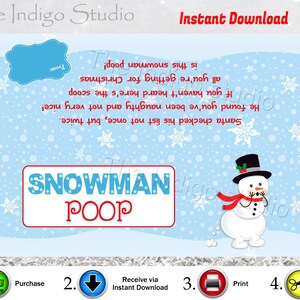 Snowman Poop Bag Topper 2 Different Sizes Included Treat Bag Topper ...