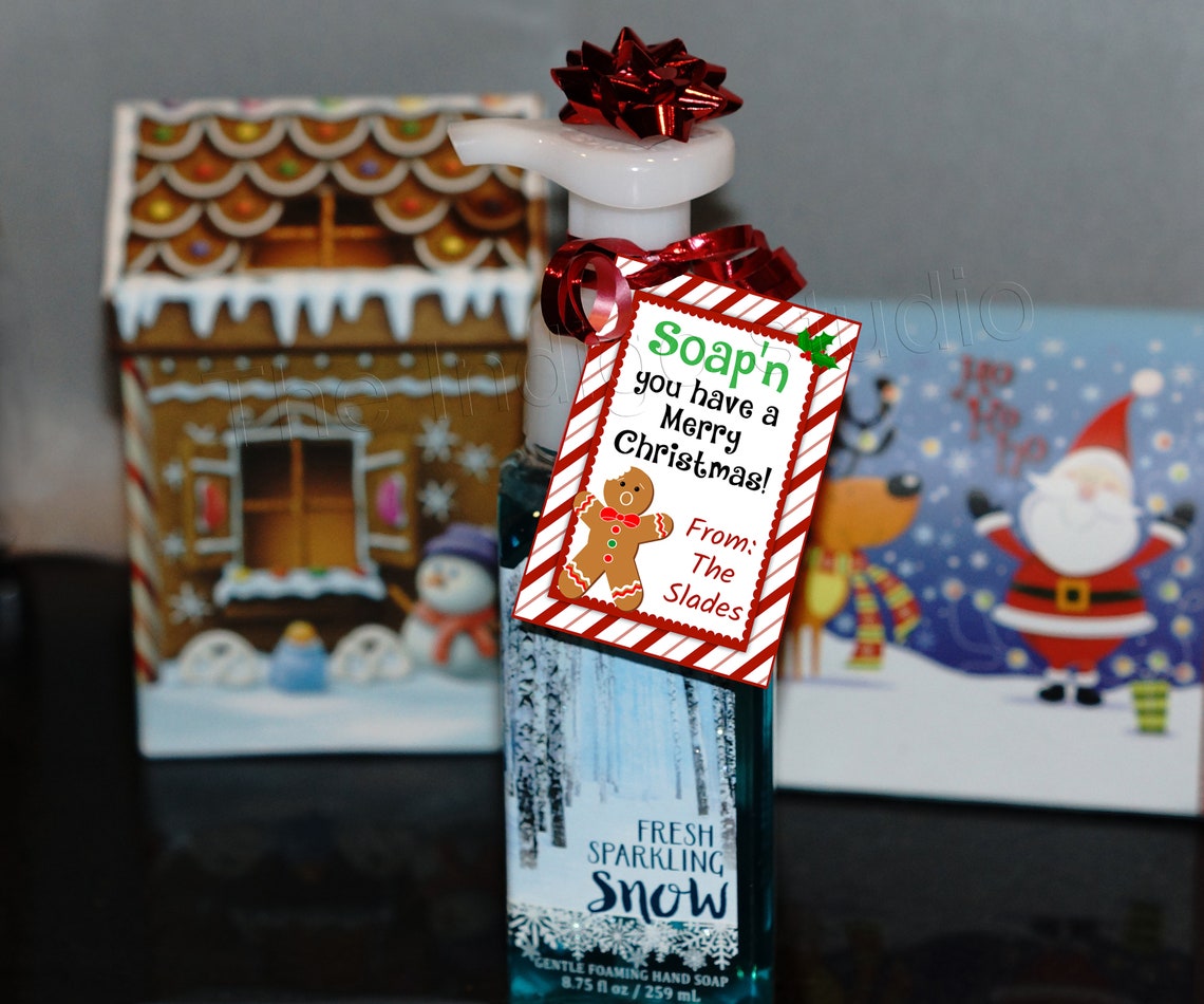 Hand Soap Gift Tag Digital Printable 4 Different Designs - Etsy