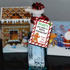 Hand Soap Gift Tag Digital Printable 4 Different Designs - Etsy