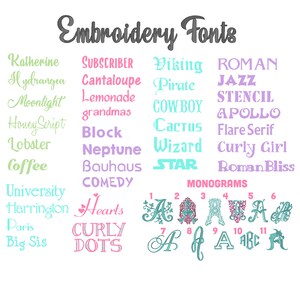 Personalization Name Embroidery add On Blanket Not Included - Etsy