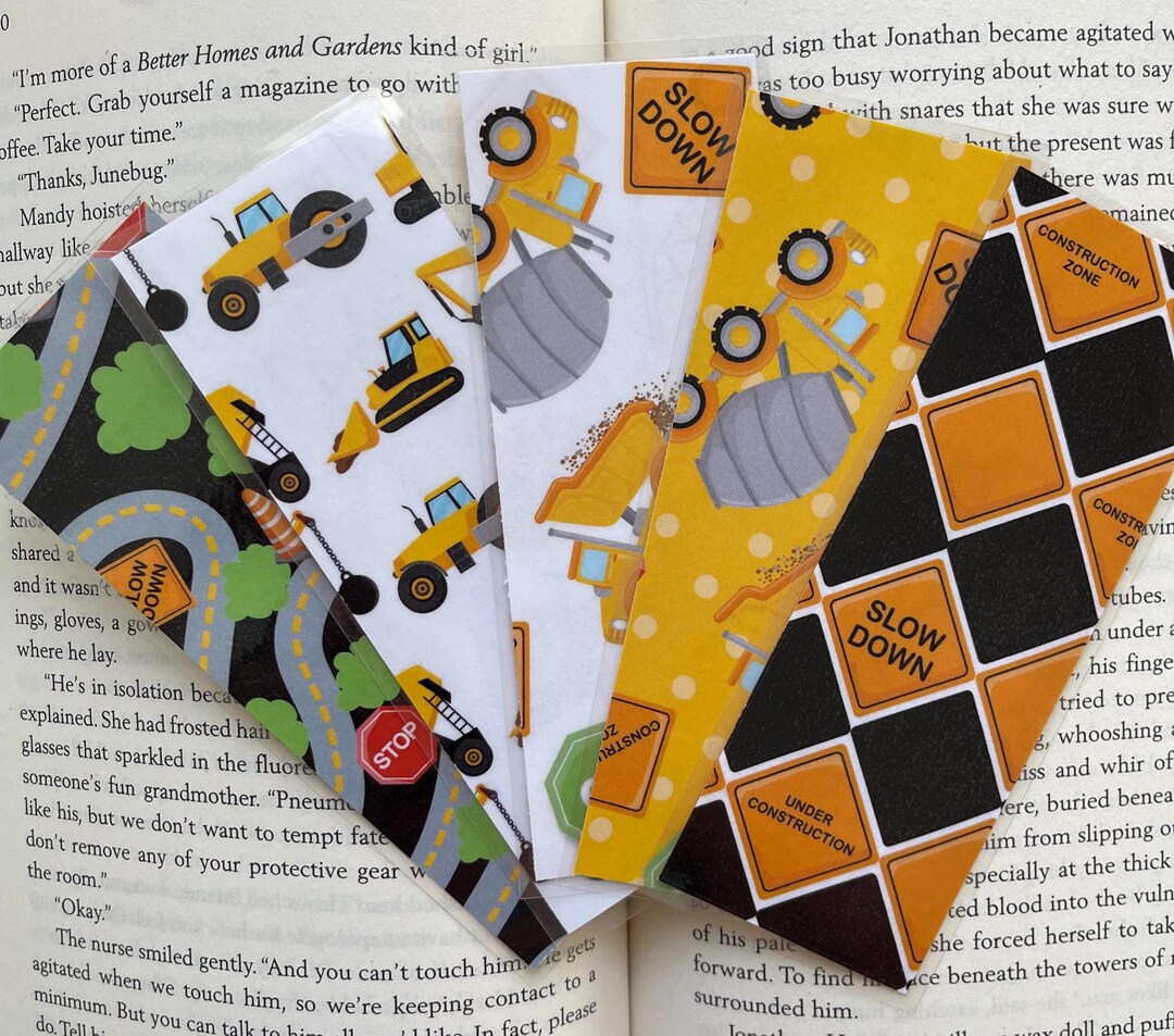 Work Zone 2 Kid's Laminated Bookmarks - Etsy