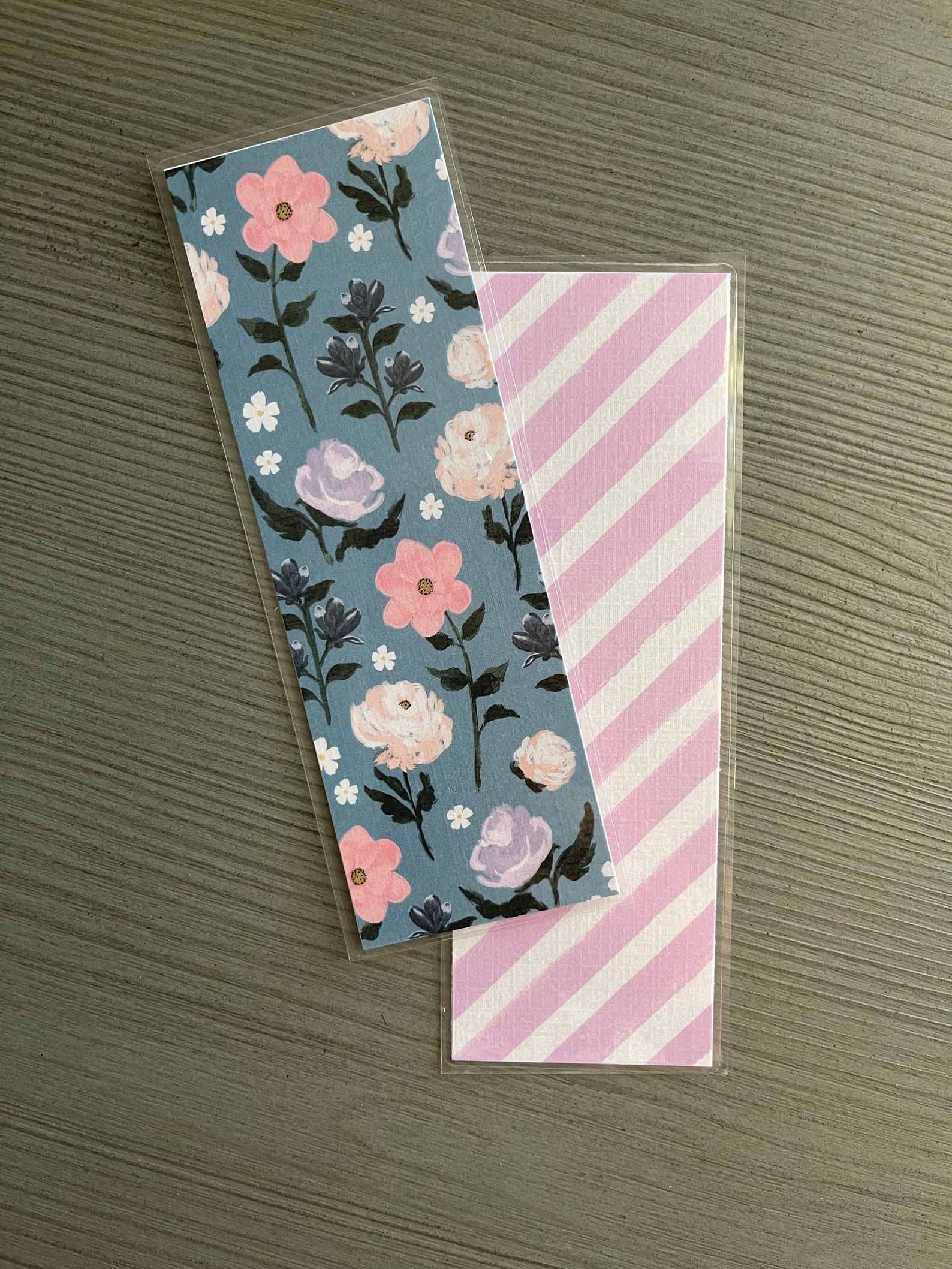 Plaid Floral Double-sided Bookmarks - Etsy