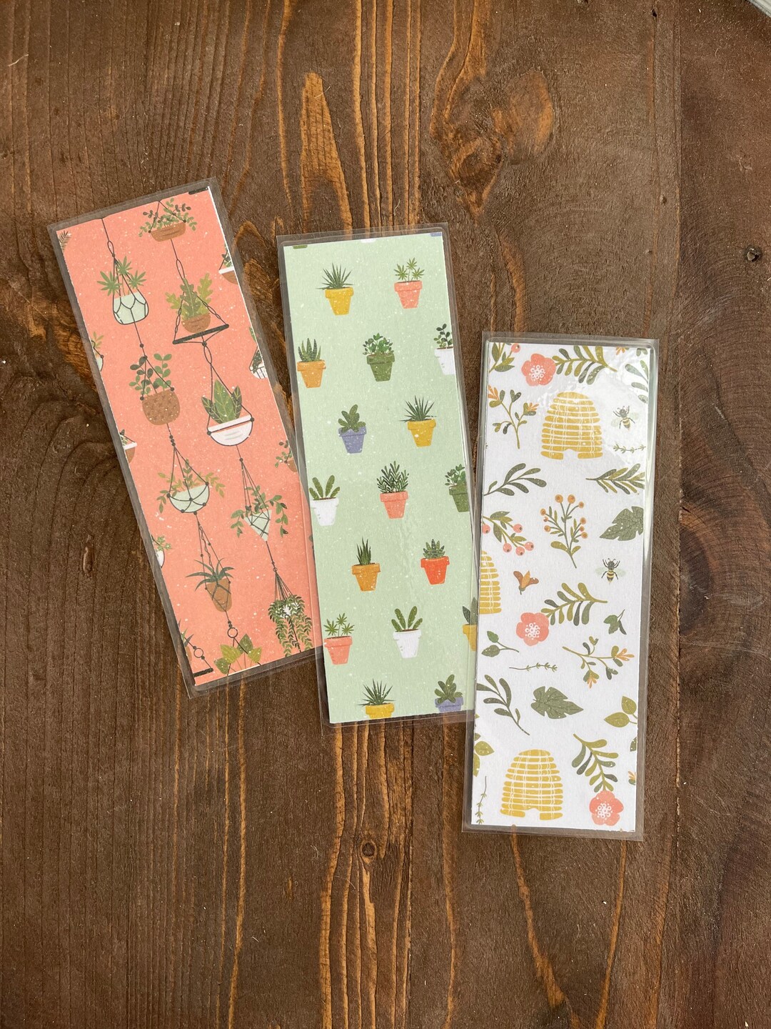 Hanging Plants Bookmarks - Etsy