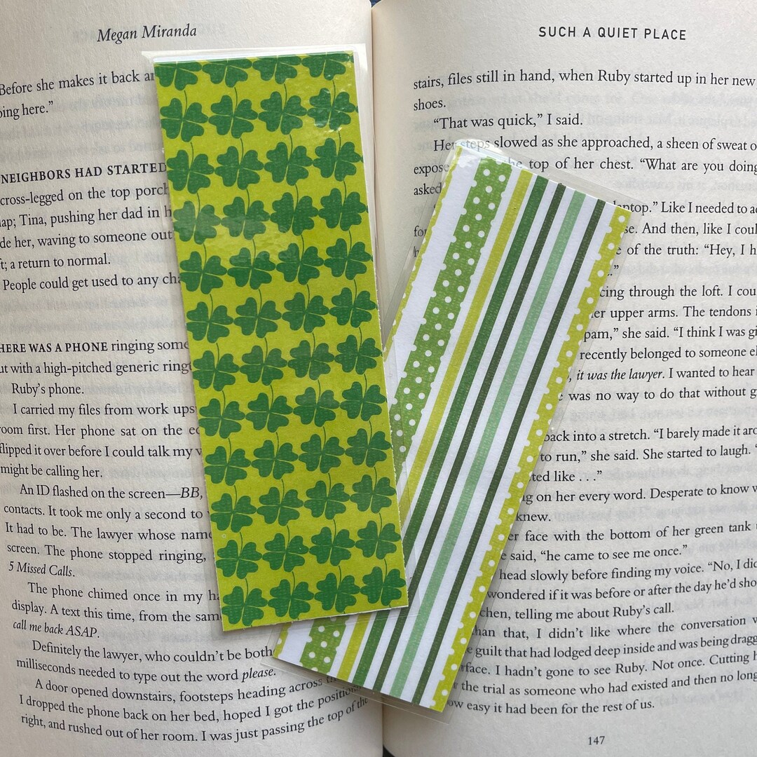 St. Patrick's Day Laminated Double-sided Bookmark - Etsy