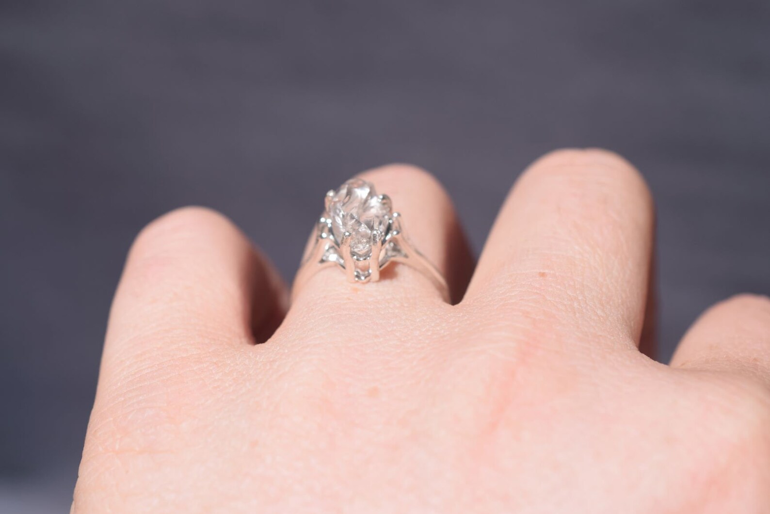 Raw Diamond Engagement Ring Rough Diamond Jewelry Natural and | Etsy