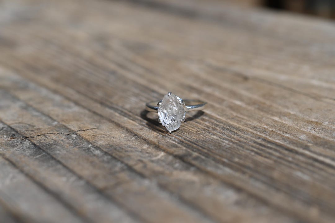 Oval Shaped Lake County Diamond Engagement Ring Sterling Silver Size 3 ...
