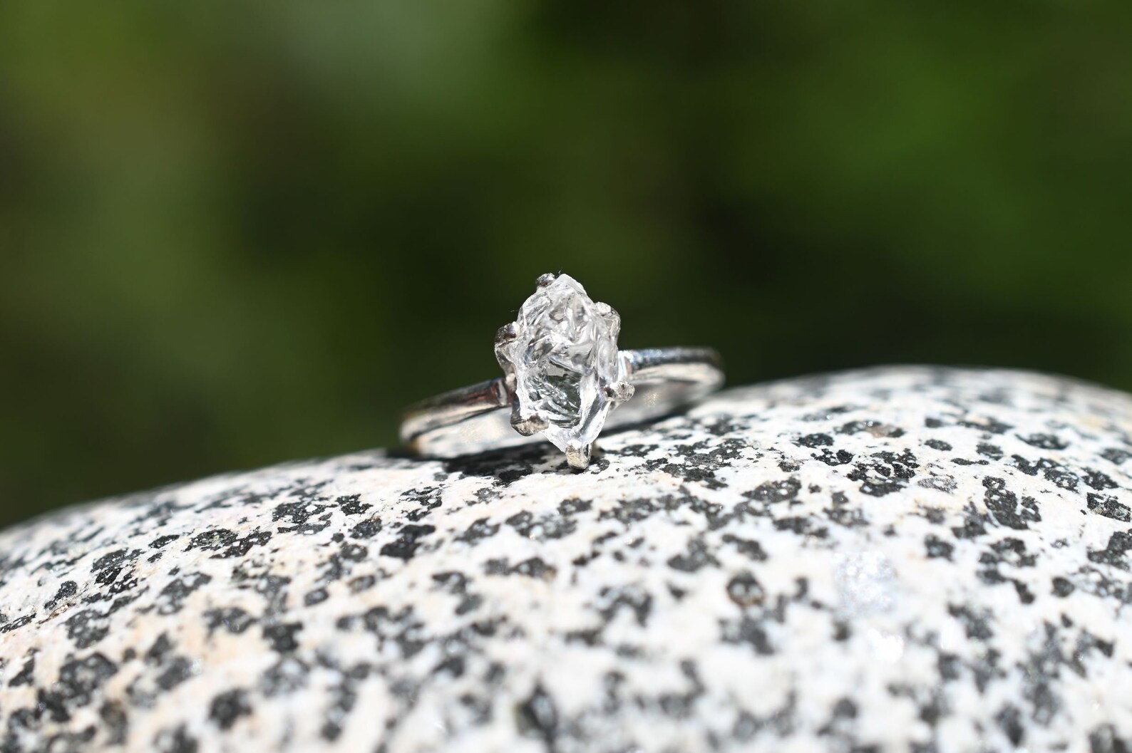 Handmade Raw Diamond Engagement Ring Rough Diamond Wedding | Etsy