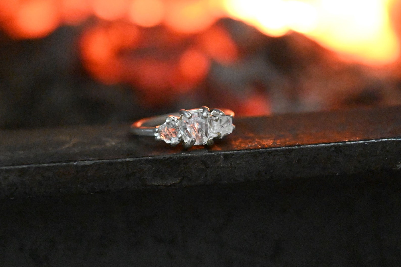 Hand Crafted Unique Engagement Ring Delicate Sterling Silver - Etsy