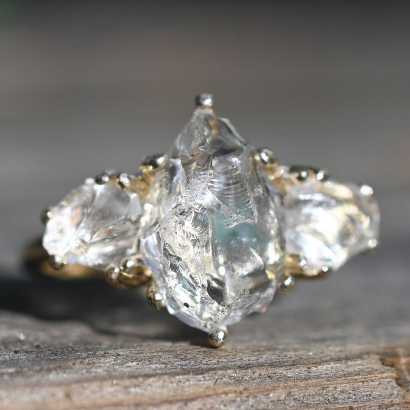 Raw Crystal Ring - Etsy