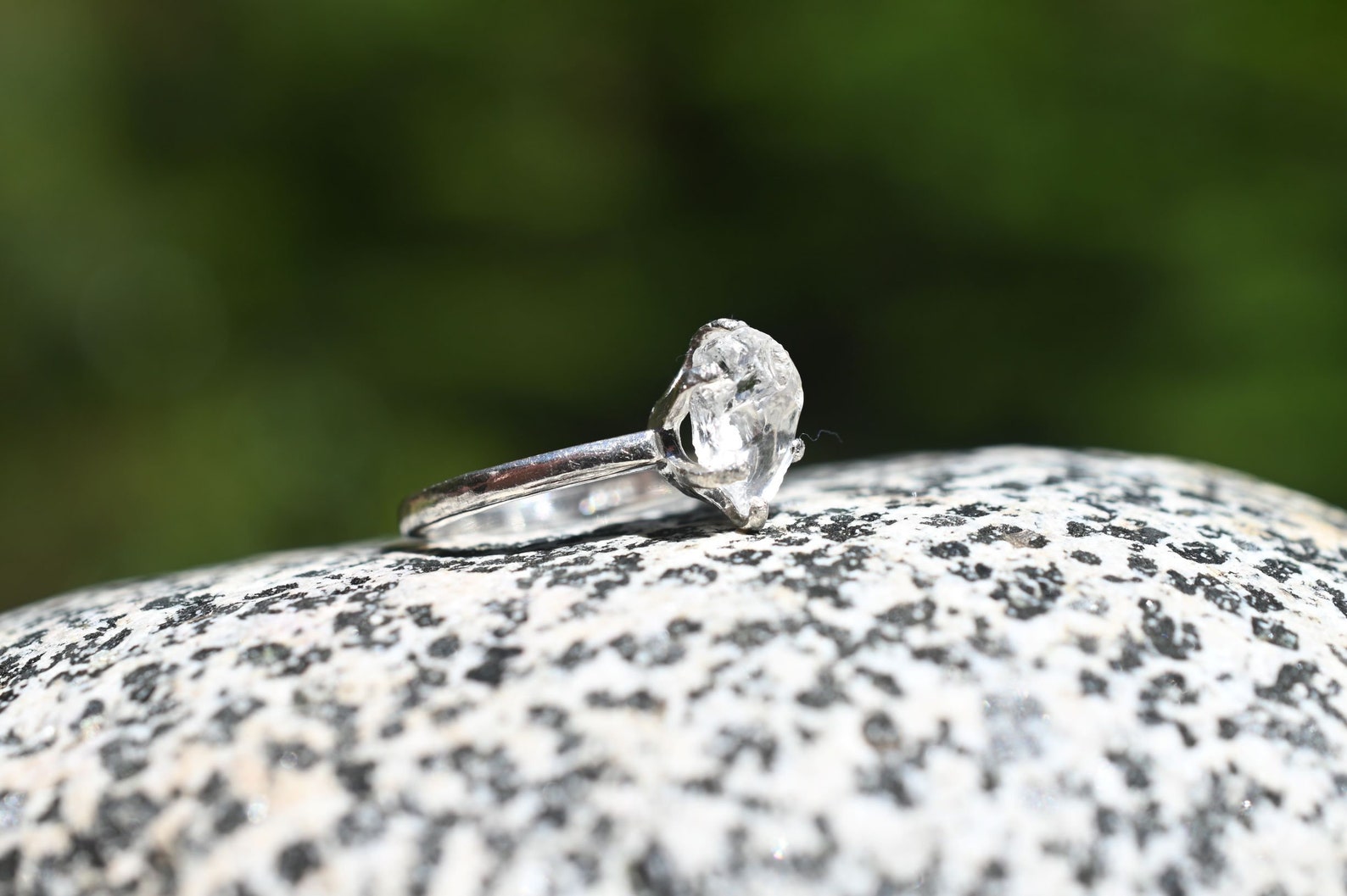 Handmade Raw Diamond Engagement Ring Rough Diamond Wedding | Etsy