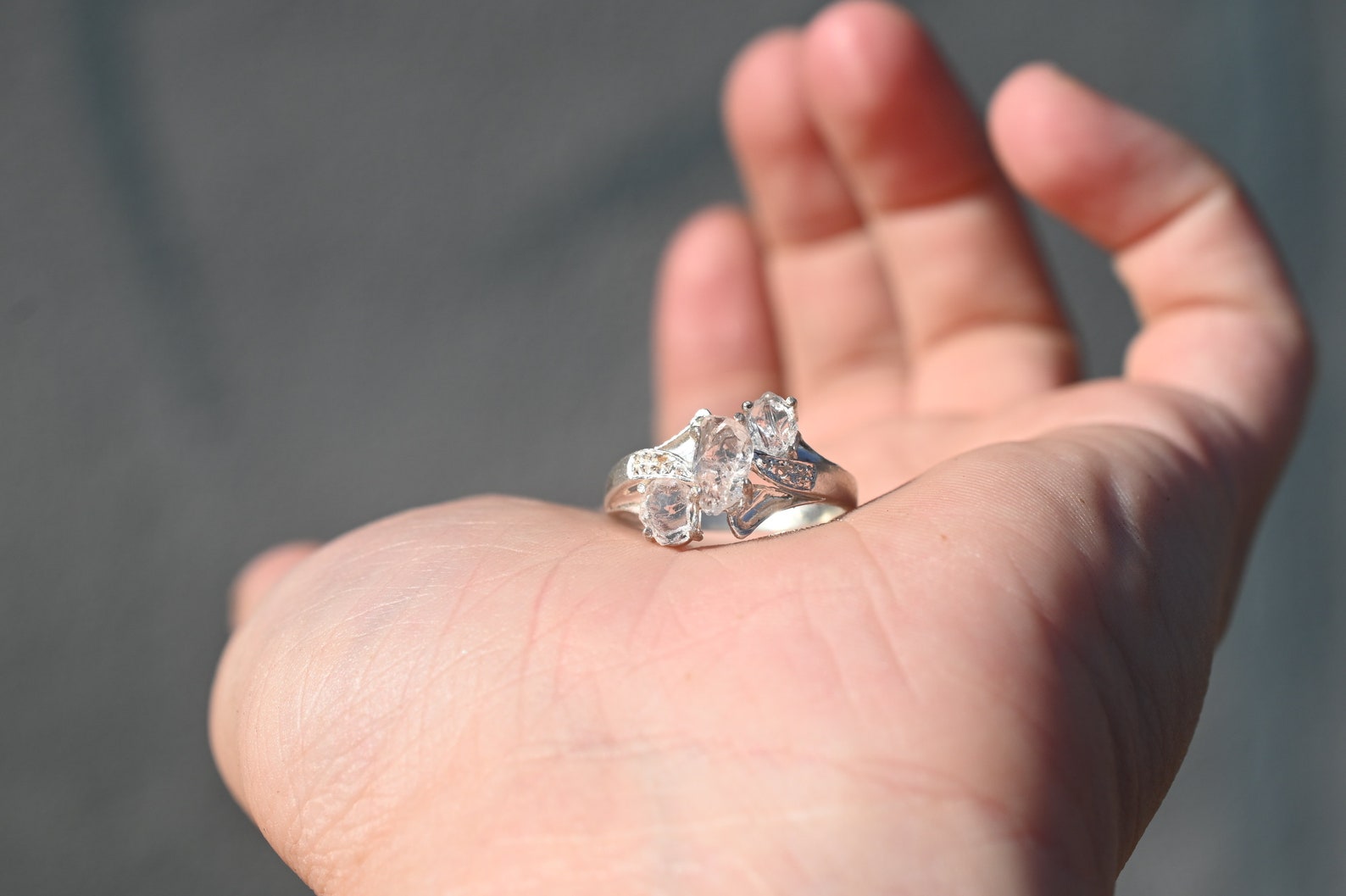 Unique Engagement Ring Vintage Inspired Raw Diamond Ring Rough - Etsy