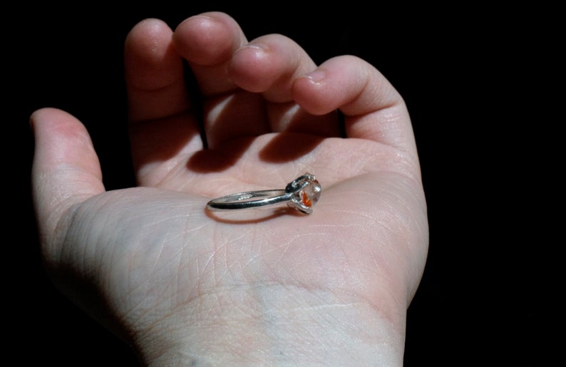 Handmade Unique Engagement Ring Small Diamonds Dainty Boho | Etsy