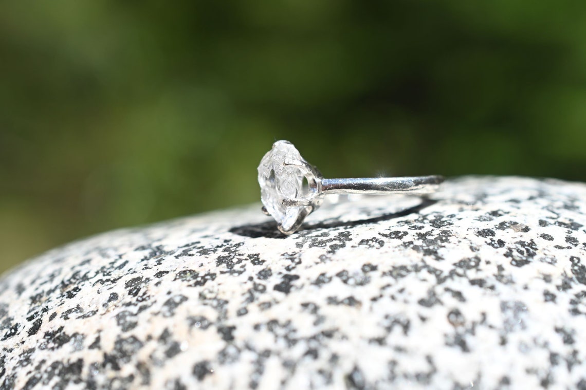 Handmade Raw Diamond Engagement Ring Rough Diamond Wedding | Etsy