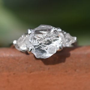 Handmade Unique Engagement Ring Small Diamonds Dainty Boho Ring ...