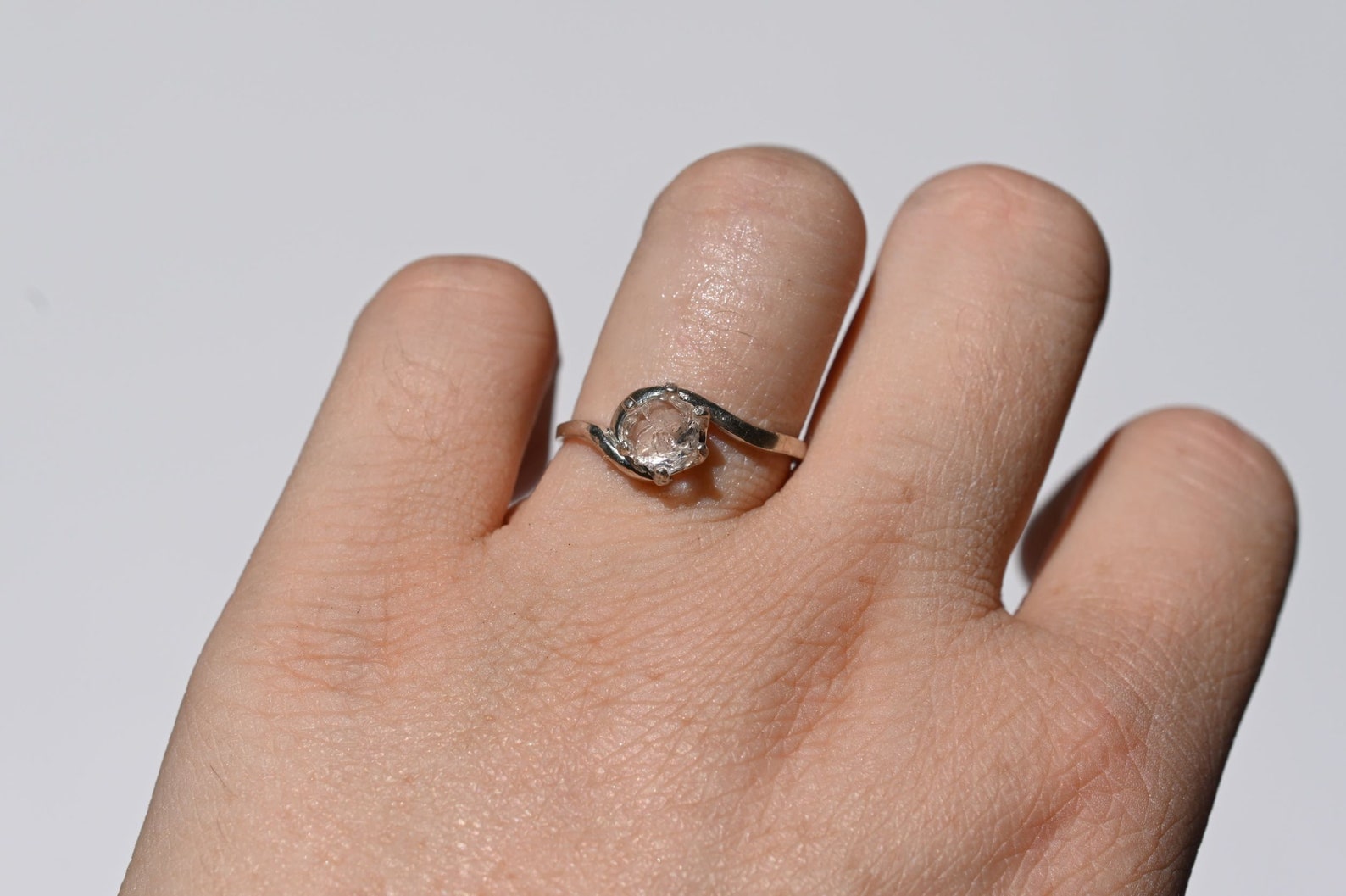 Handmade Raw Diamond Engagement Ring Rough Natural Uncut - Etsy