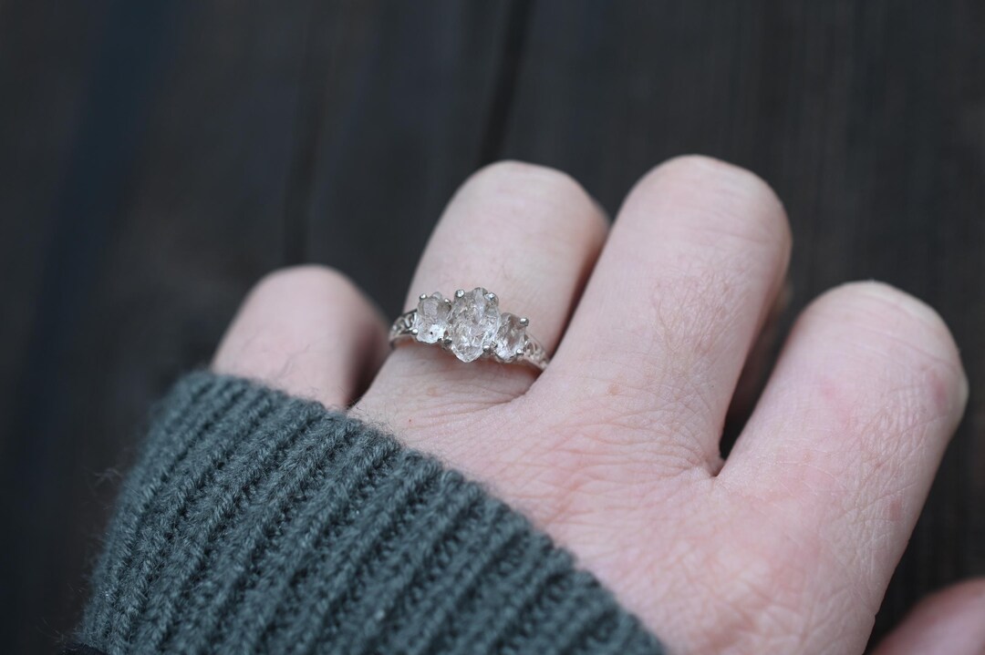 Engagement Ring Lake County Diamond Sterling Silver Size 3 4 5 6 7 8 9 ...