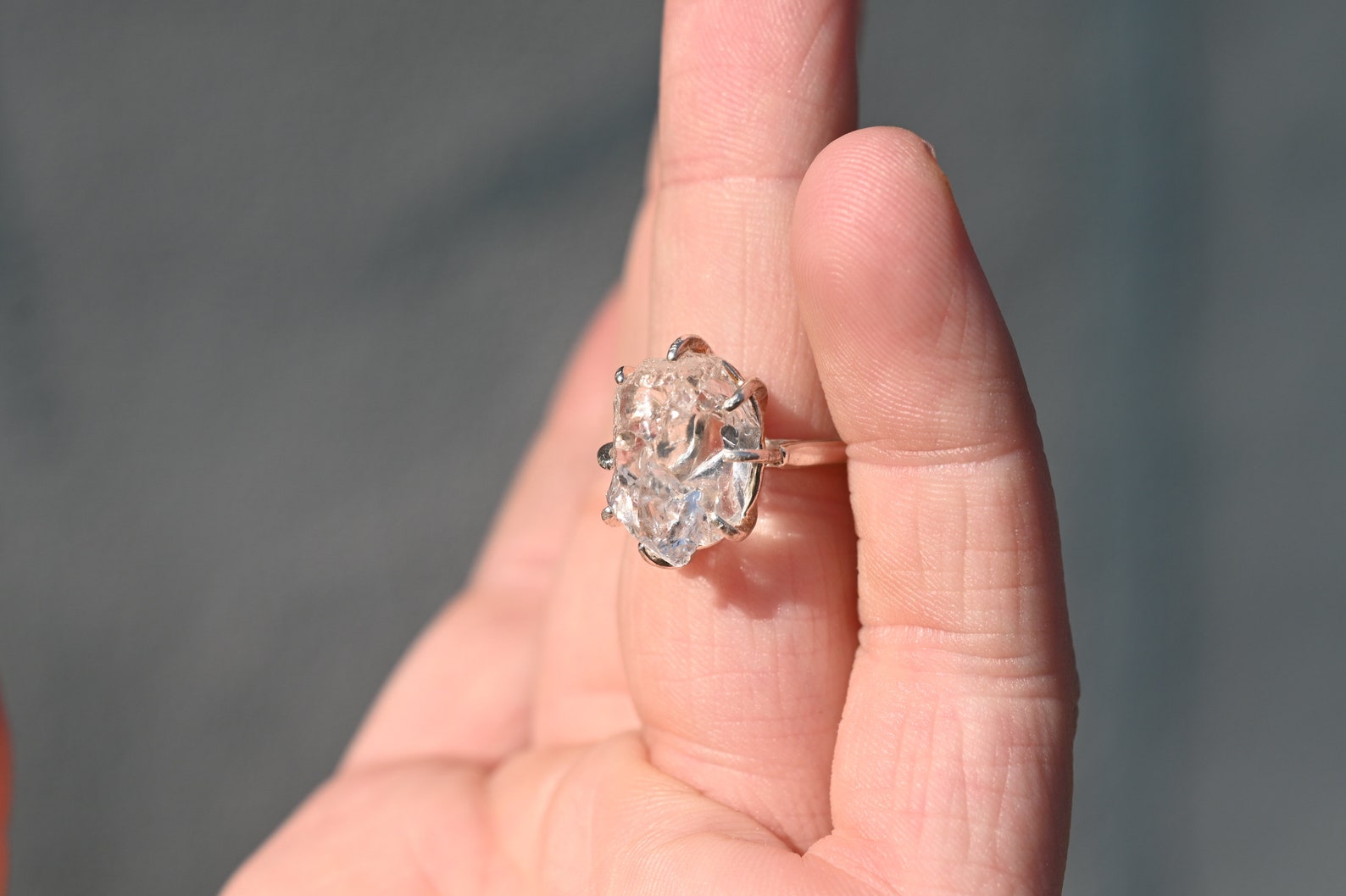 Raw Diamond Engagement Ring Rough Diamond Jewelry Natural and - Etsy