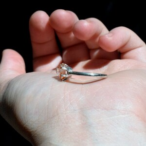 Handmade Unique Engagement Ring Small Diamonds Dainty Boho Ring ...