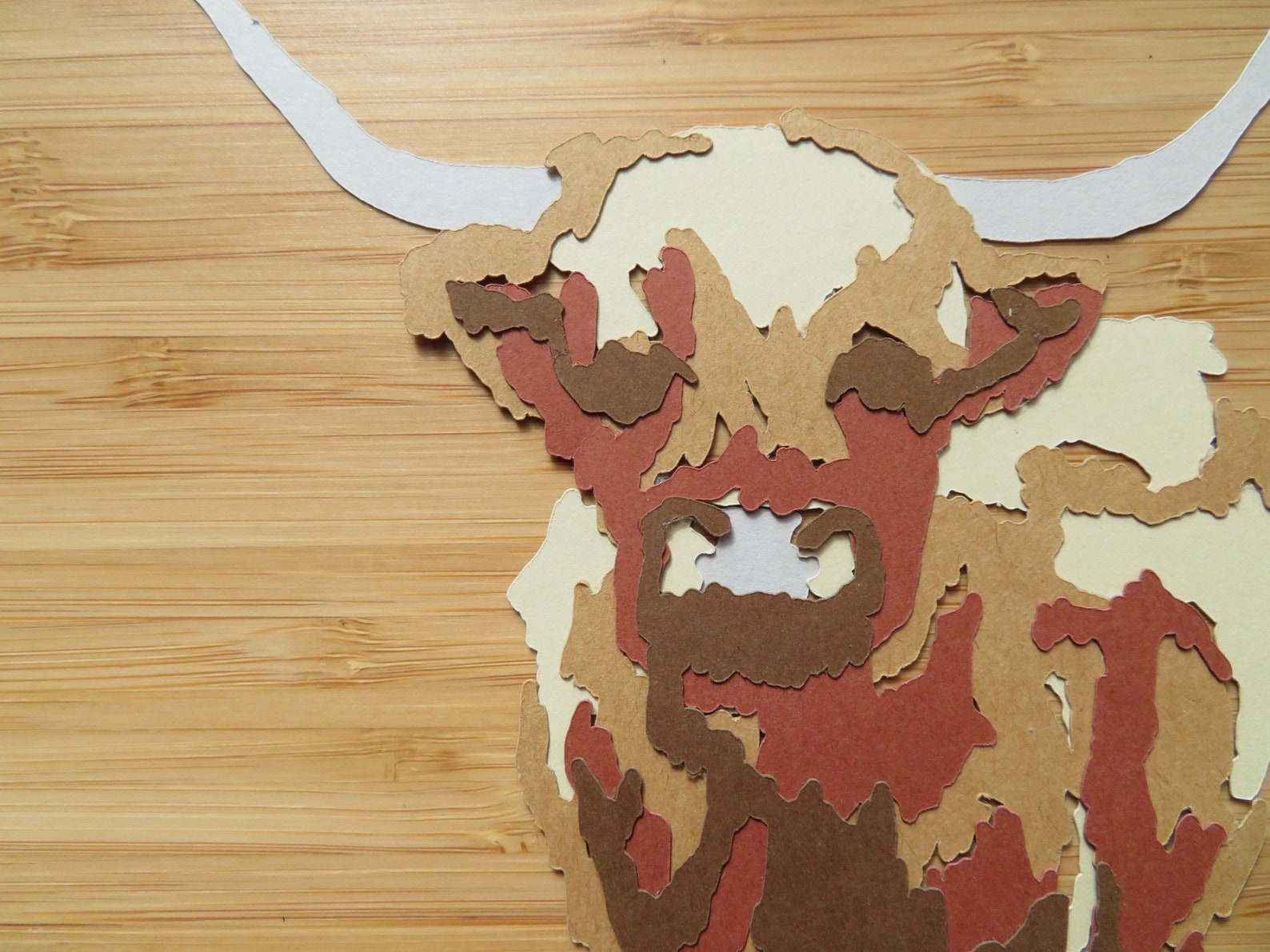 Paper Art Cutouts - Highland Cows - Etsy