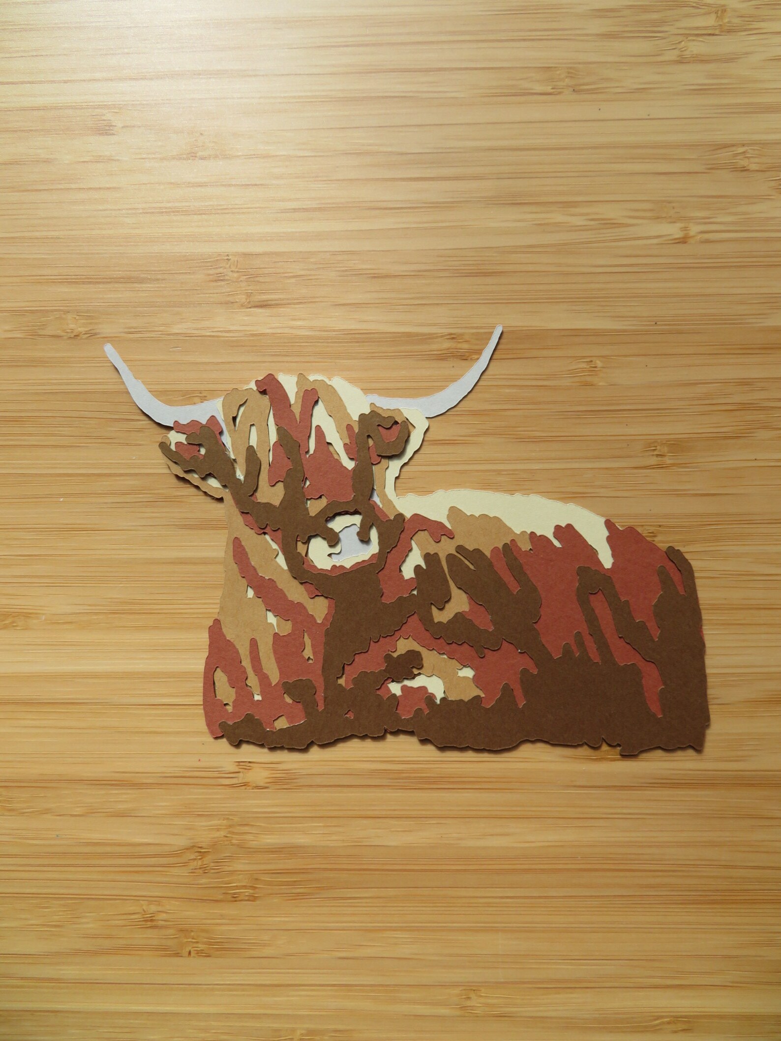 Paper Art Cutouts - Highland Cows - Etsy