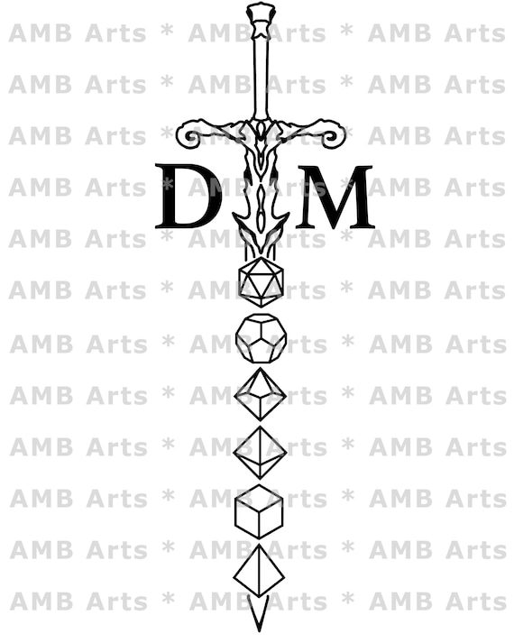 Dungeon Master Logo SVG/PNG Digital Download Dungeons and | Etsy
