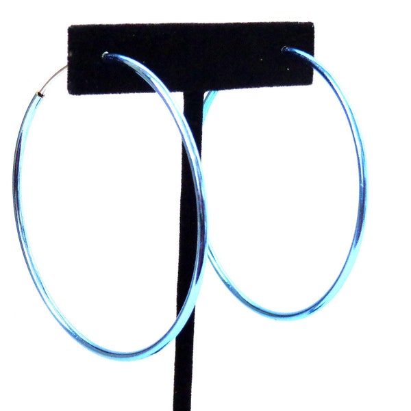 Blue Clip Earrings - Etsy