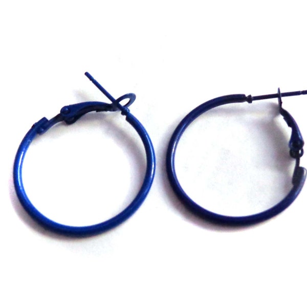 Navy Blue Earrings - Etsy
