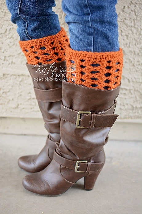 Lacey Shell Boot Cuff Crochet Pattern in 5 Sizes - PDF File, Instant ...