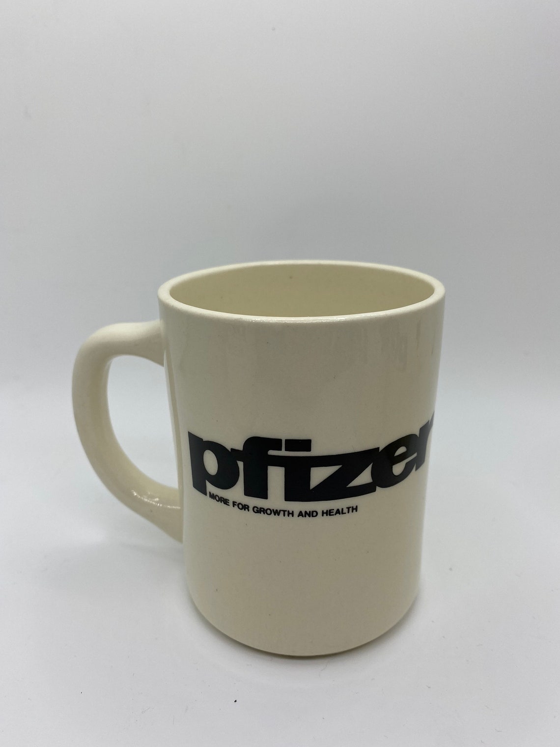 Vintage Set of 4 Pfizer Logo Advertising Coffee Mugs Pharmaceutical ...