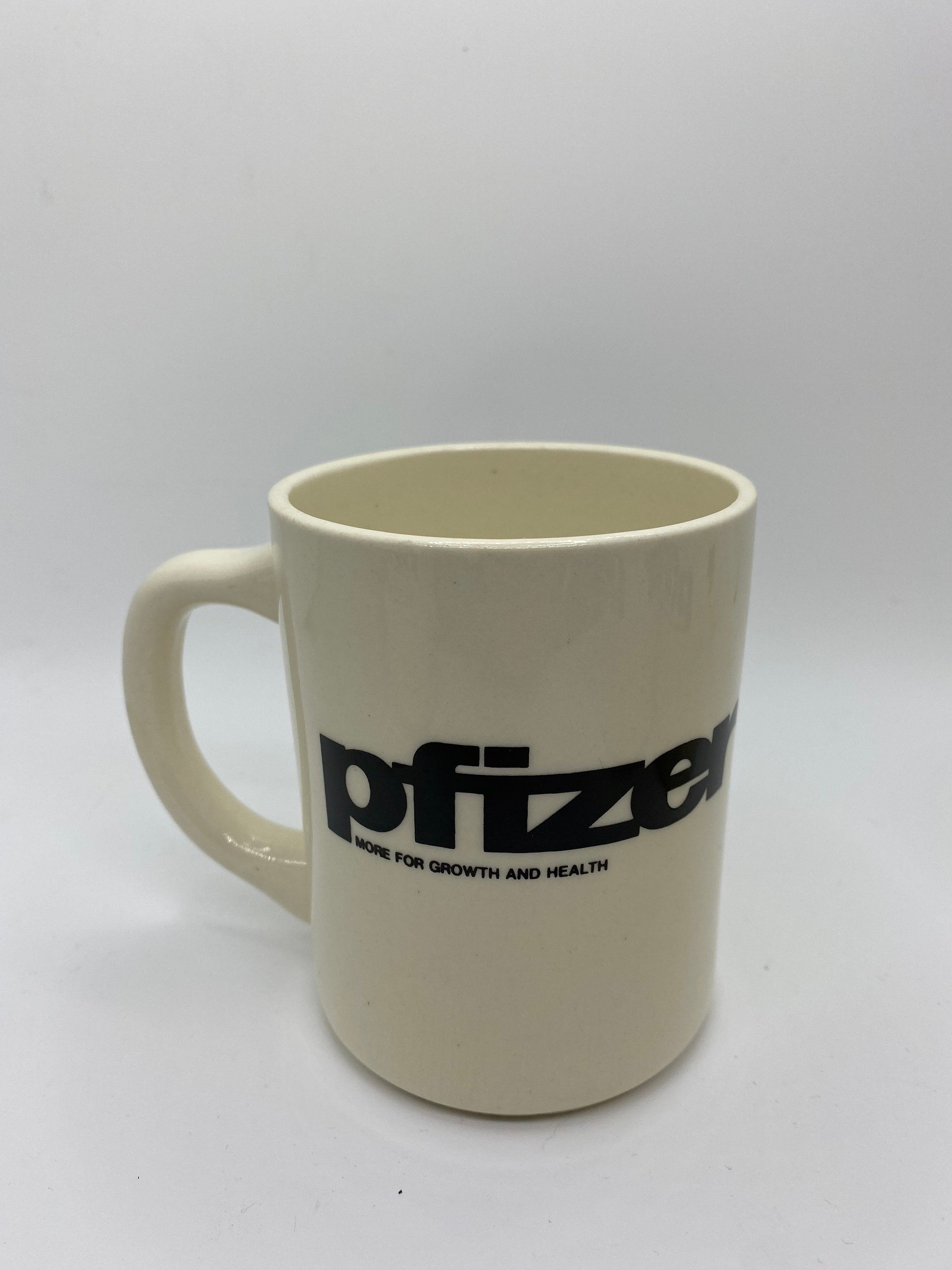 Vintage Set of 4 Pfizer Logo Advertising Coffee Mugs Pharmaceutical ...