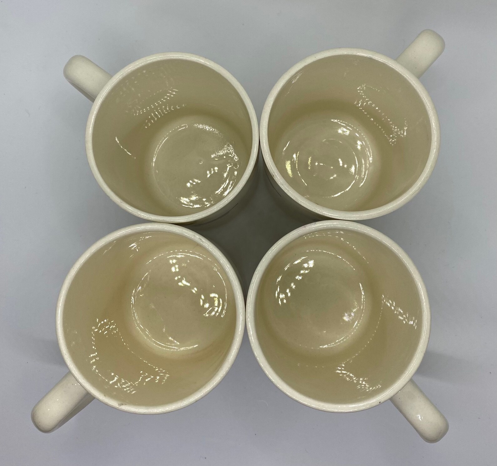 Vintage Set of 4 Pfizer Logo Advertising Coffee Mugs Pharmaceutical ...