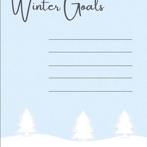 Seasonal Goal Sheets - Digital Download - Etsy