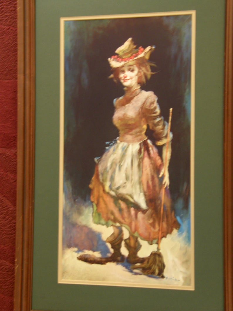 After Famous Painting by Listed Artist Julian Ritter Vintage “jane ...