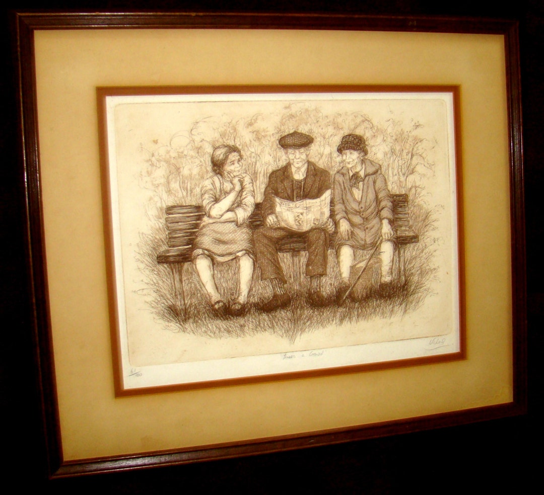 Mary Vickers Limited Edition 61/100 Vintage Original British Genre ...