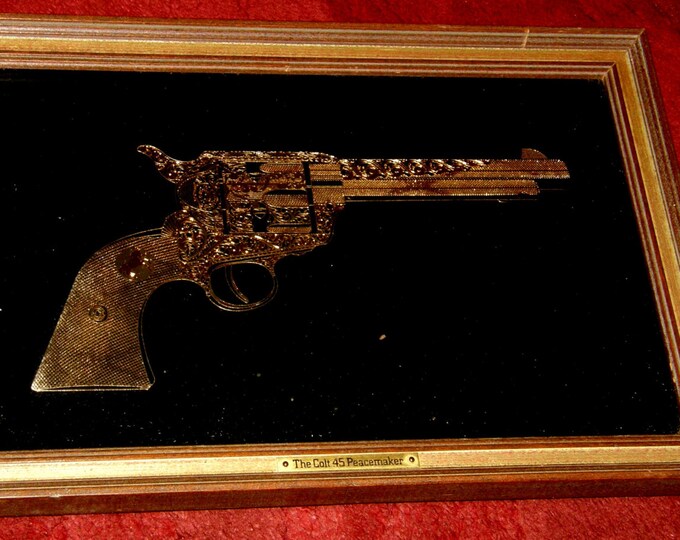 The Colt .45 Peacemaker 24K Gold & Sterling Silver Silhouette Franklin ...