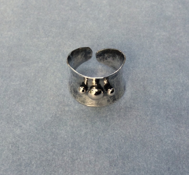 Sterling Silver Cuff Ring - Etsy