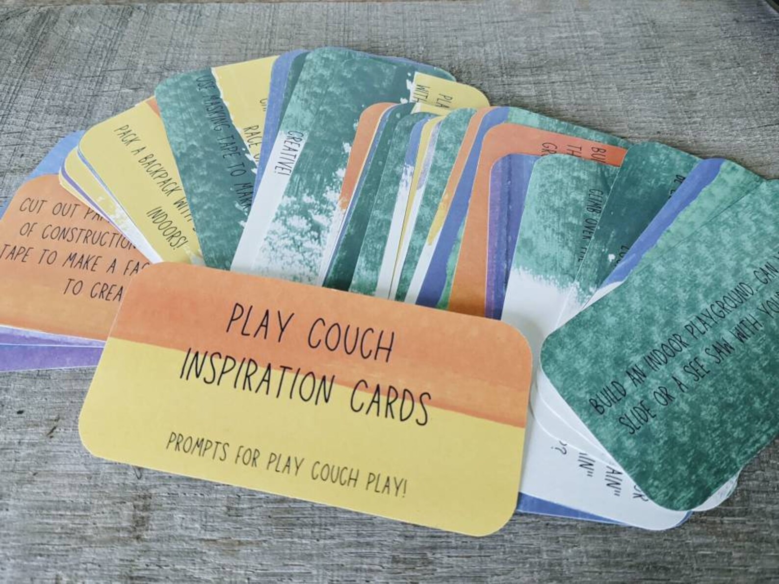 Play Couch Inspiration Flashcards, Play Prompts and Ideas for Nugget ...