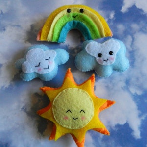 Felt Happy Days Weather Softie Plushies by Littledear - Etsy