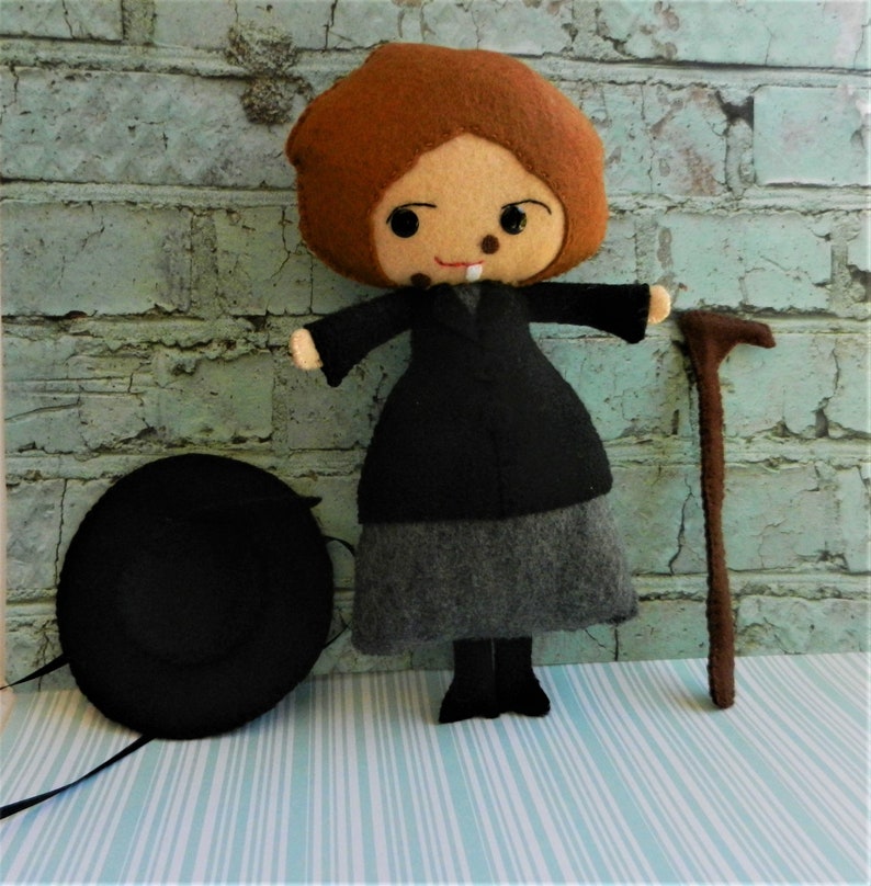 Felt Magic Nanny Softie Plushie Doll With Staff and Hat - Etsy