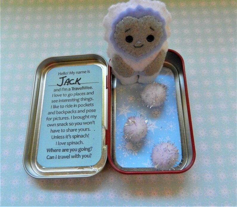 Felt Yeti Abominable Snowman Altoid Tin Travel Wee - Etsy