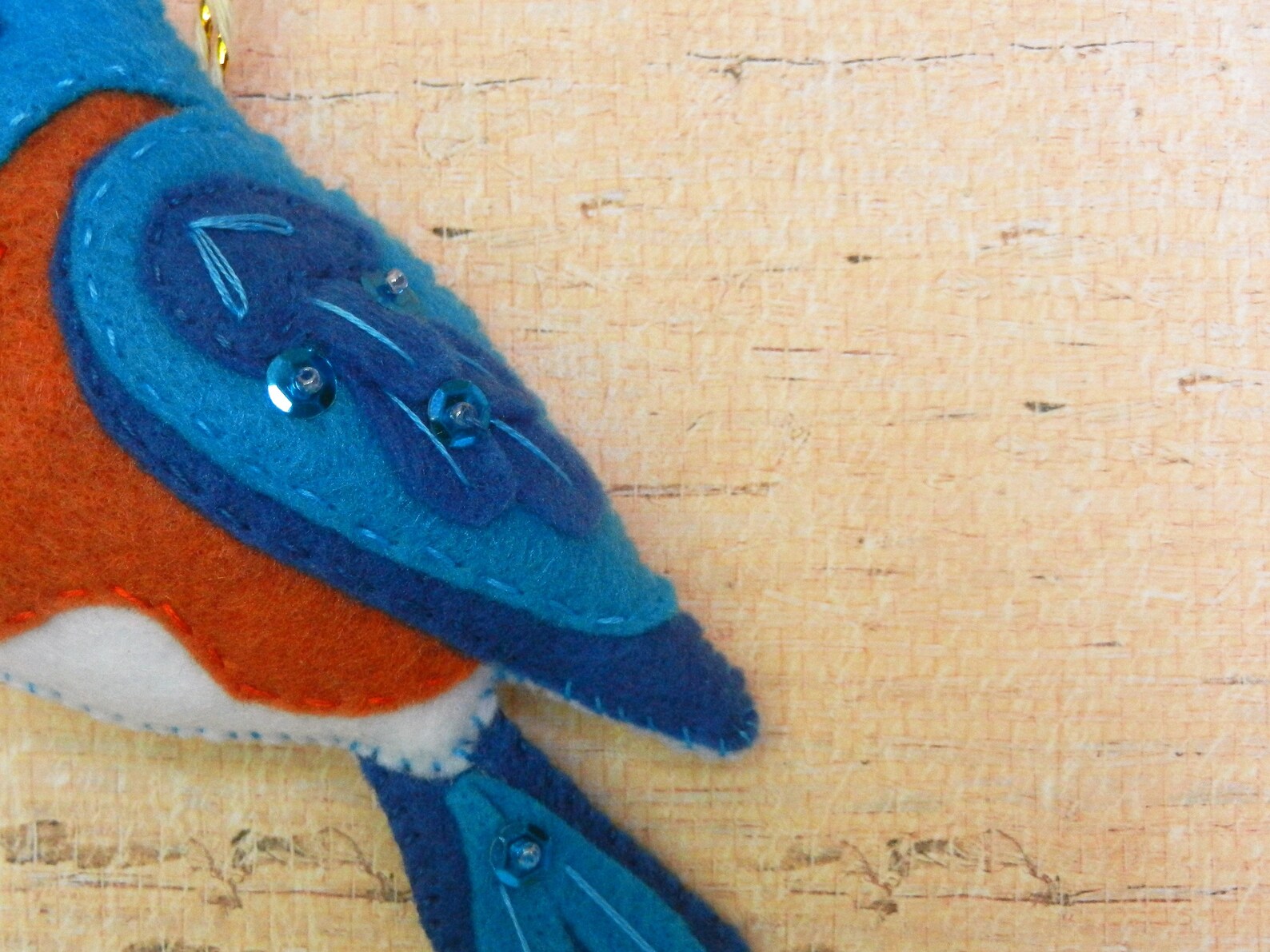 Felt Bluebird Heirloom Ornament by Squishycutedesigns - Etsy