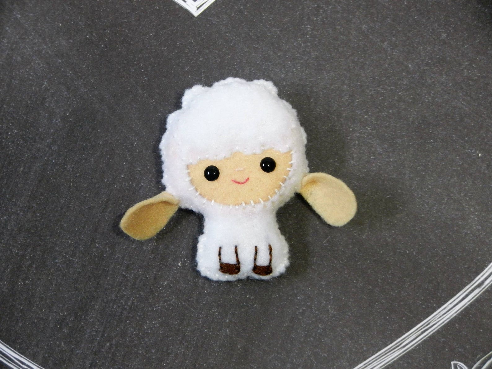 Felt Lamb Sheep Travel Wee Pocket Pal by Noialand - Etsy