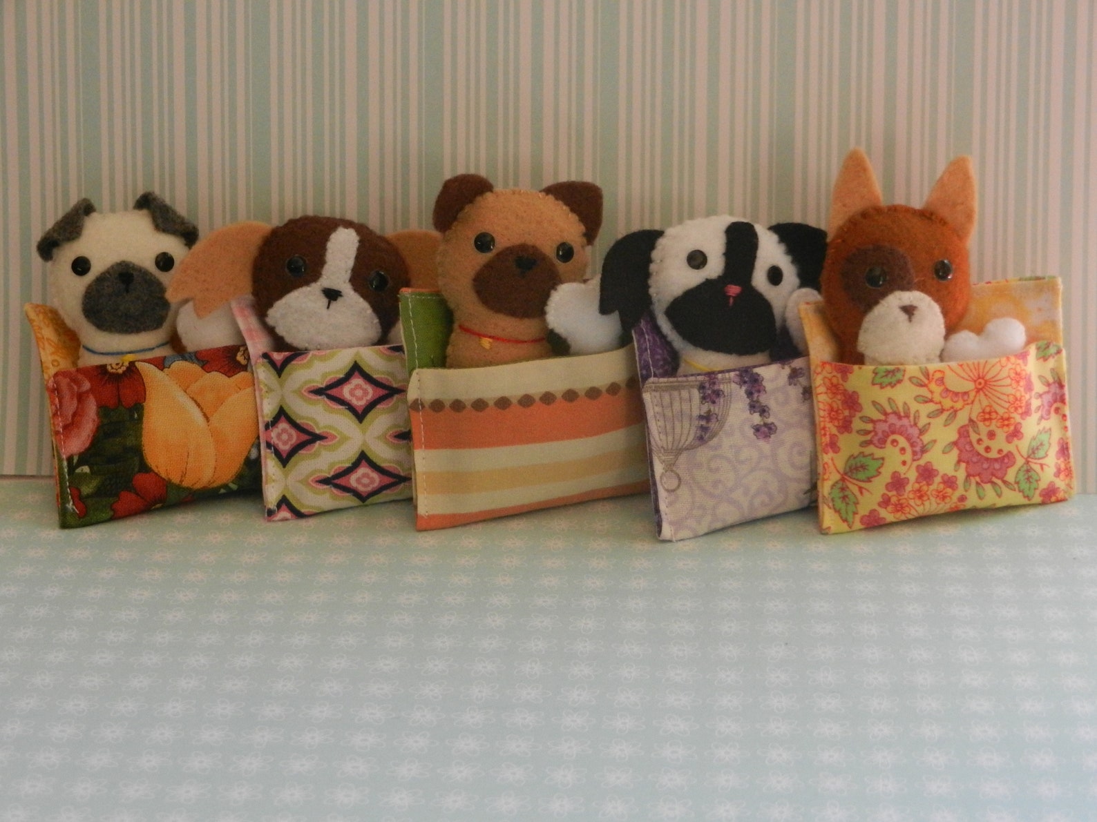 Felt Pocket Pet Plushies in a Pouch by Littledear - Etsy