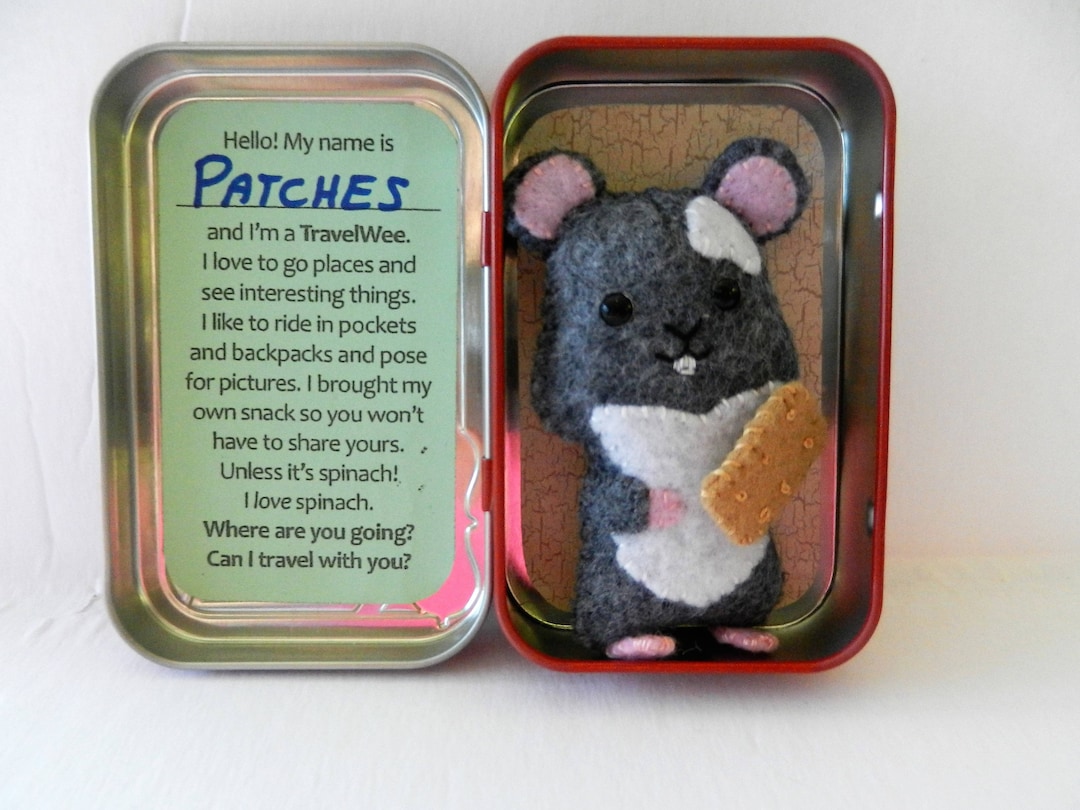 Felt Mini Hamster Travel Wee Pocket Pal by Noialand - Etsy