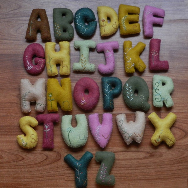 Alphabet Plushies - Etsy
